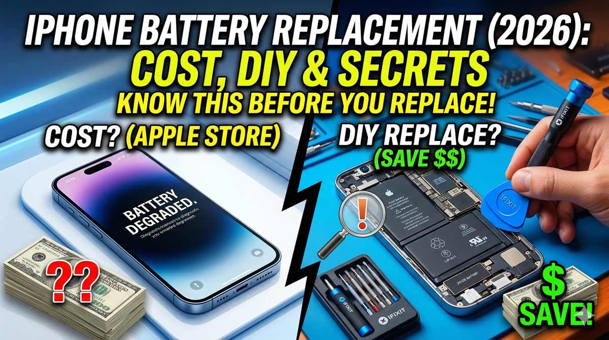 iPhone Battery Replacement (2026): Cost, DIY Tips & Secrets