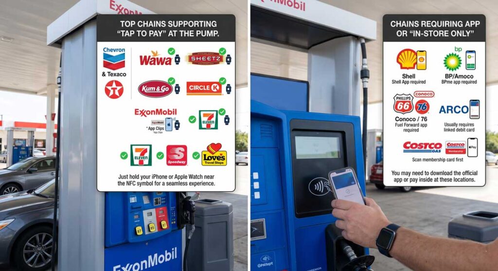14 Massive Gas Stations That Accept Apple Pay: 2026 Guide - Apple Headlines